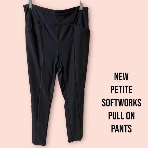 SOFTWORKS | Pants & Jumpsuits | New Petite Softworks Pull On Pants ...